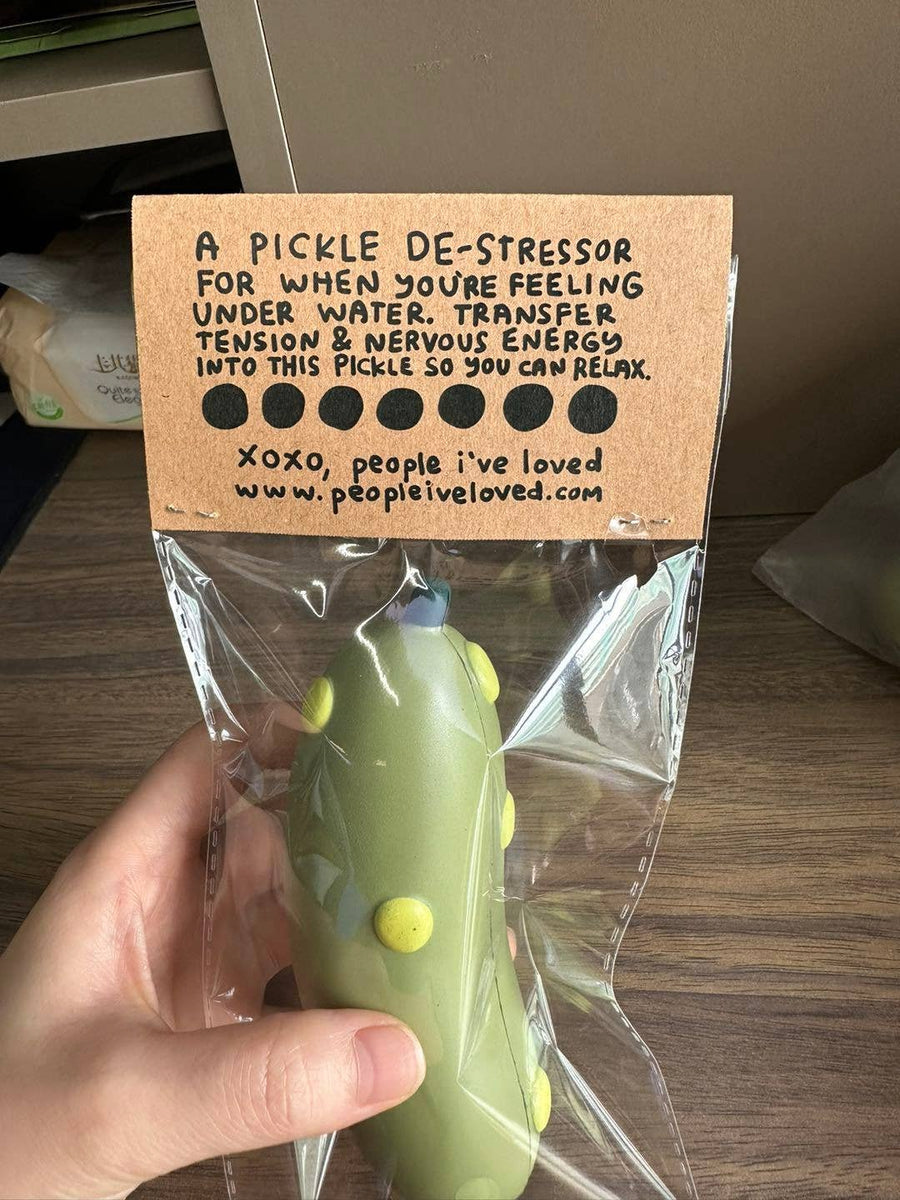 Pickle Stress Ball – Pink Olive