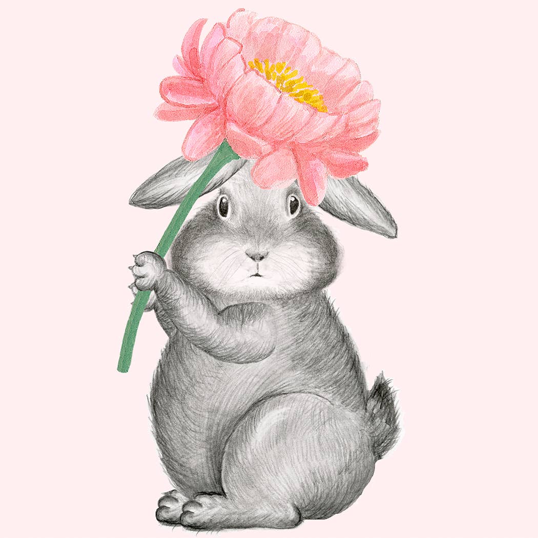 Birthday Bud Bunny – Pink Olive