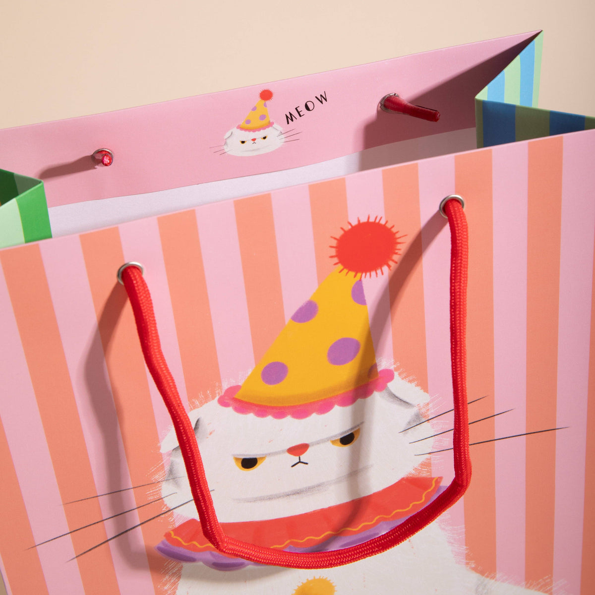 PIERROT THE CAT - Gift Bag – Pink Olive