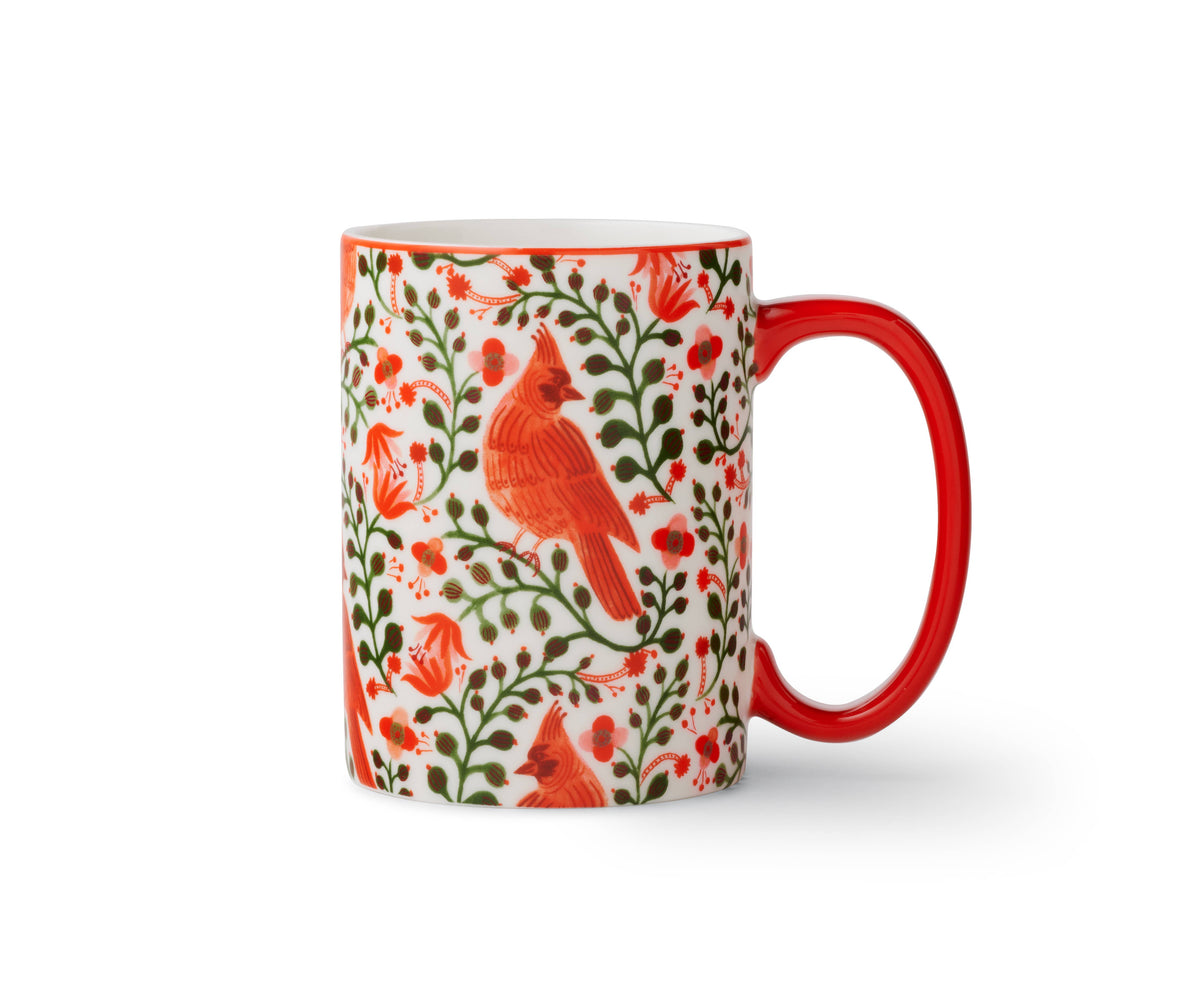 Cardinals Porcelain Mug – Pink Olive