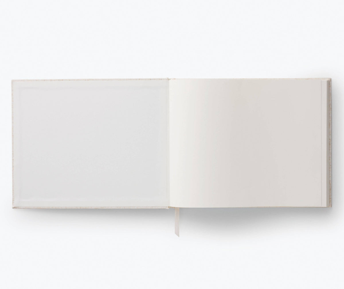 Wildwood Embroidered Guest Book – Pink Olive