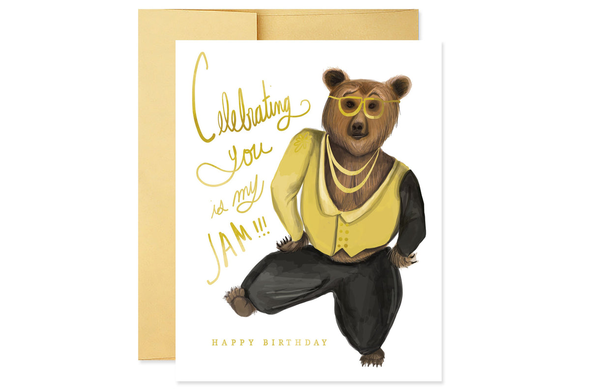 My Jam Birthday Card – Pink Olive