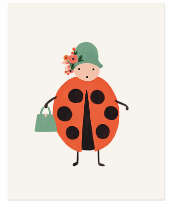 ladybug print – Pink Olive